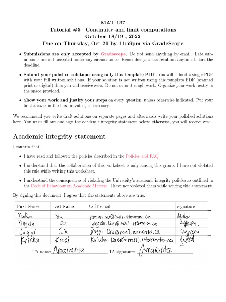 137 Tut Worksheet 2 | PDF
