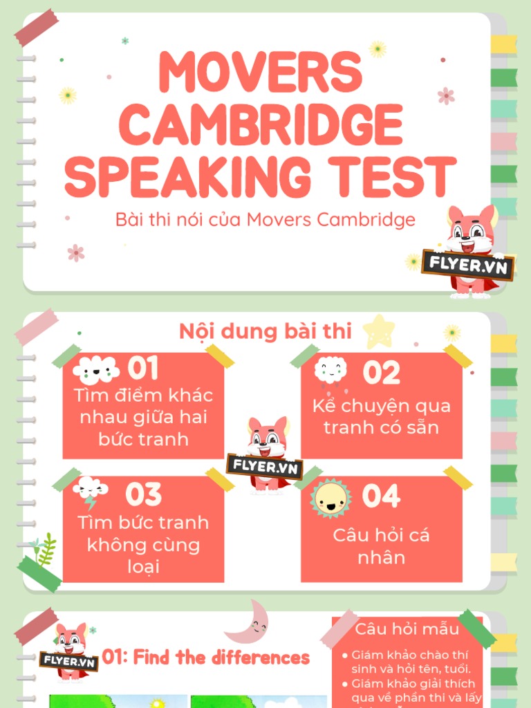 Movers Cambridge Speaking Test | PDF