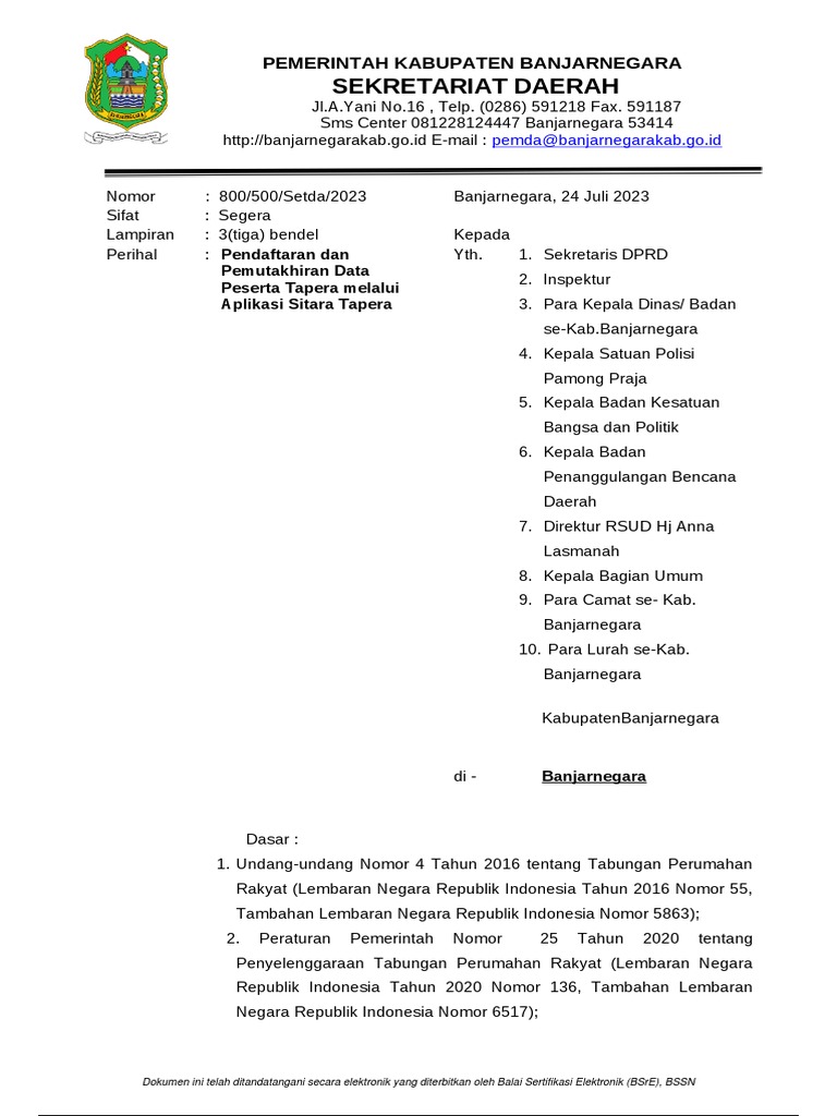 PENDAFTRAN DAN pEMUTAKHIRAN TAPERA | PDF