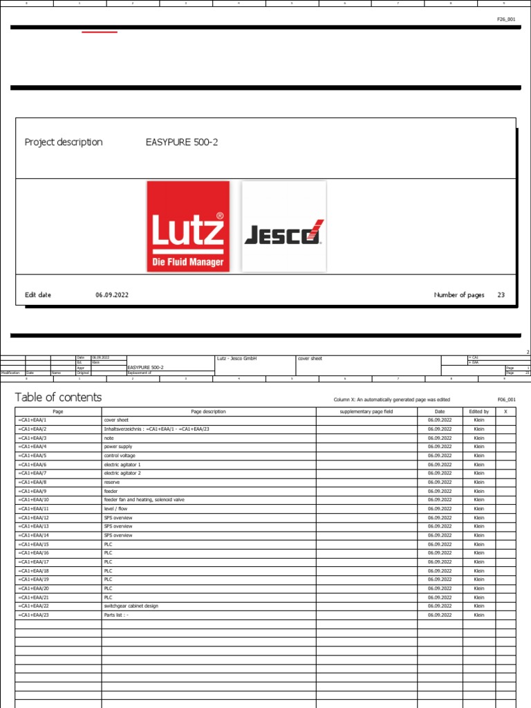 Easypure 500-2 - 60Hz | PDF | Power Engineering | Electrical Components