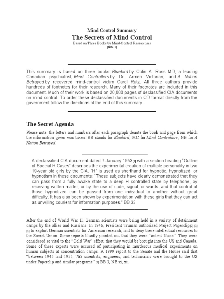 The Secrets of Mind Control | PDF
