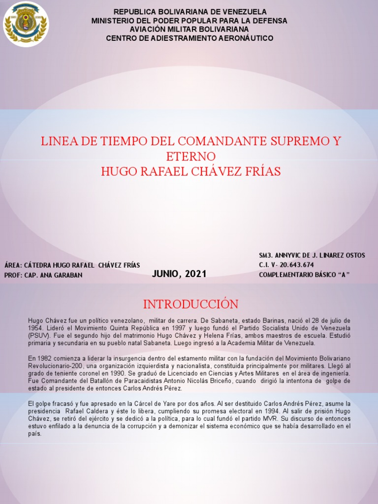 Modulo I. Linea de Tiempo Cmdte. Supremo. SM3 Annyvic Linarez | PDF
