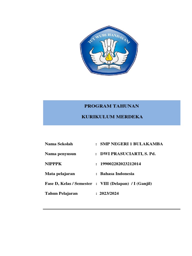Program Tahunan Bahasa Indonesia | PDF