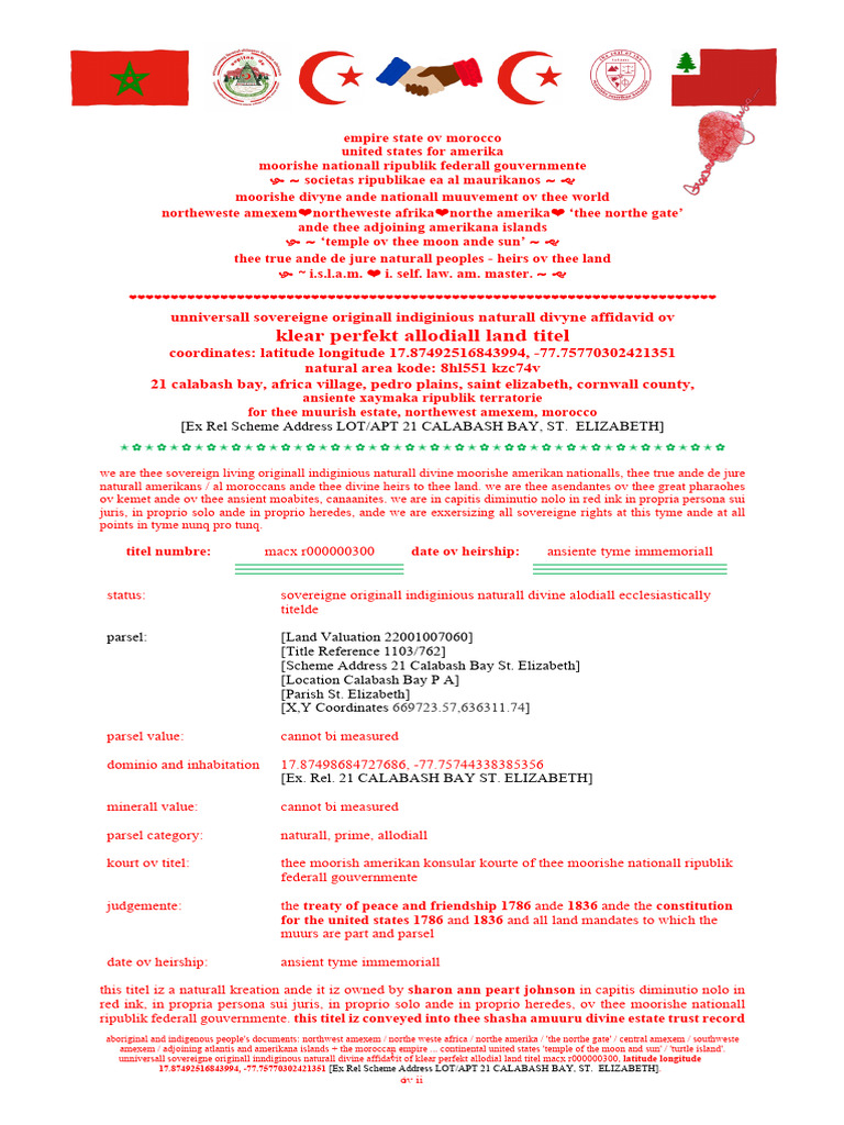 Klear Perfekt Allodial Land Titel Allodial Title Macxr00000300 | PDF ...