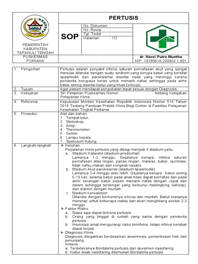 Pertusis | PDF