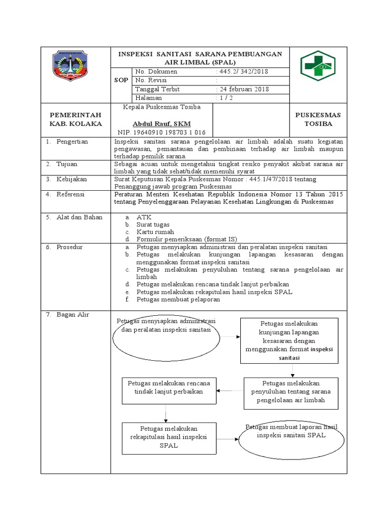Sop Spal | PDF | Sains & Matematika | Teknologi & Rekayasa