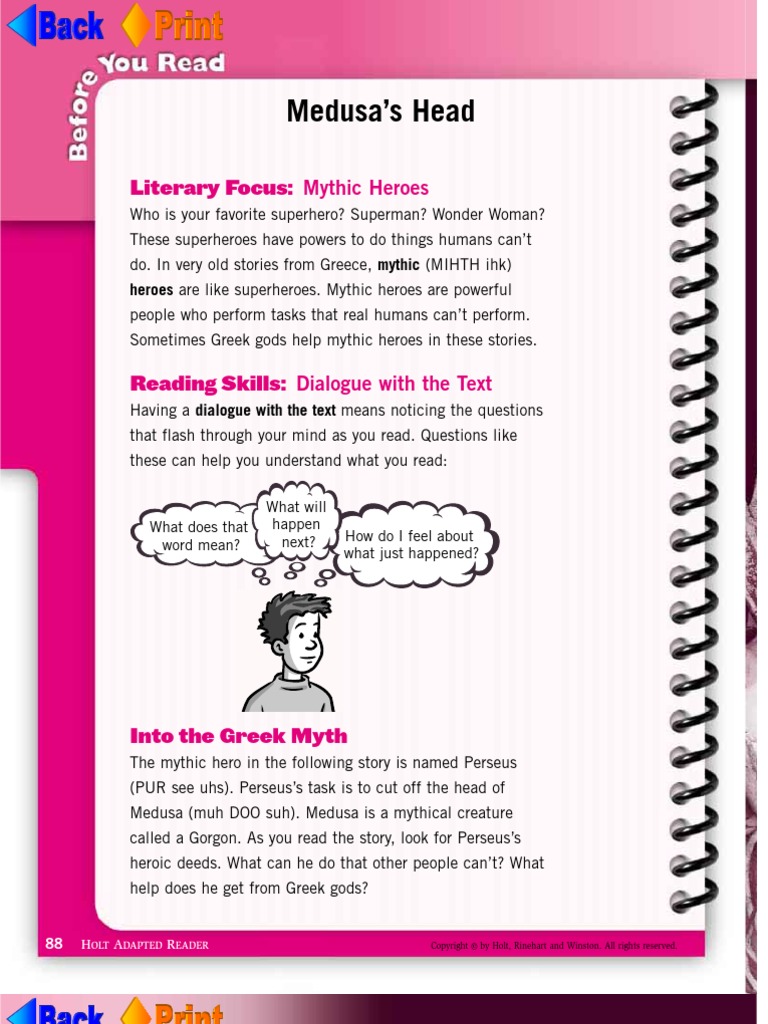 Medusa's Head: Mythic Heroes | PDF | Medusa | Mythological Characters