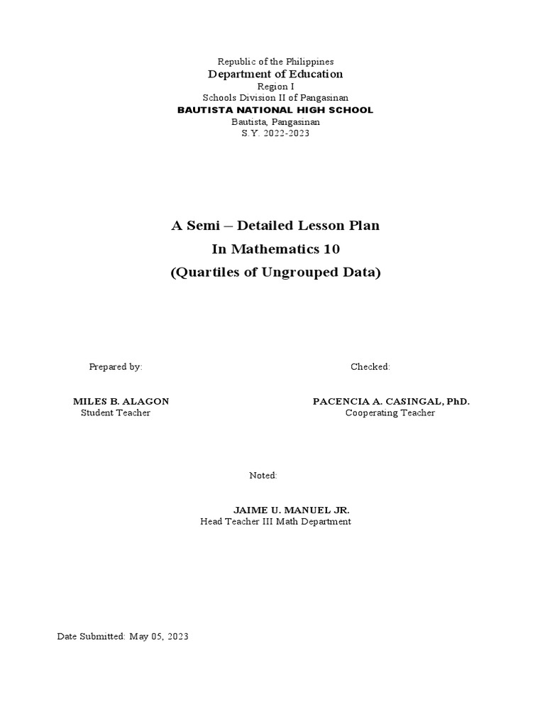 Quartiles Pdf Quartile Median