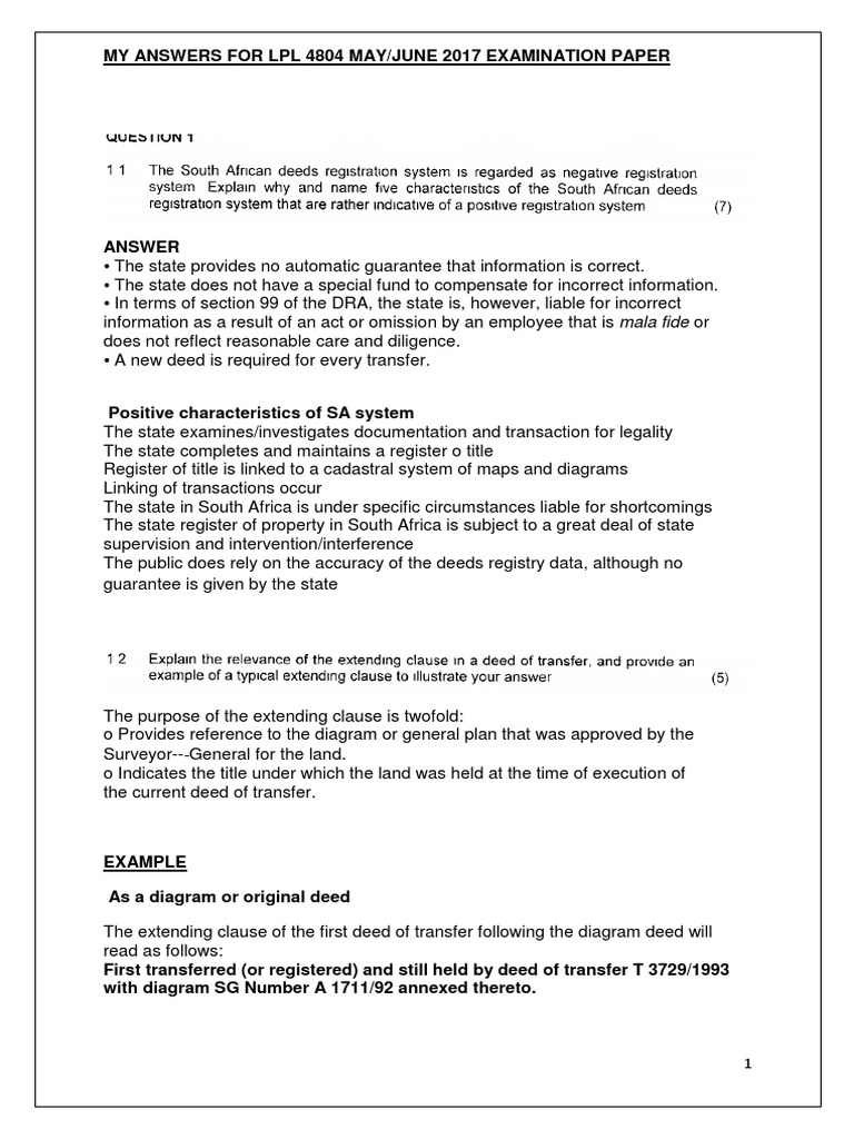 LPL4804 JUNE 2017 - Memo | PDF