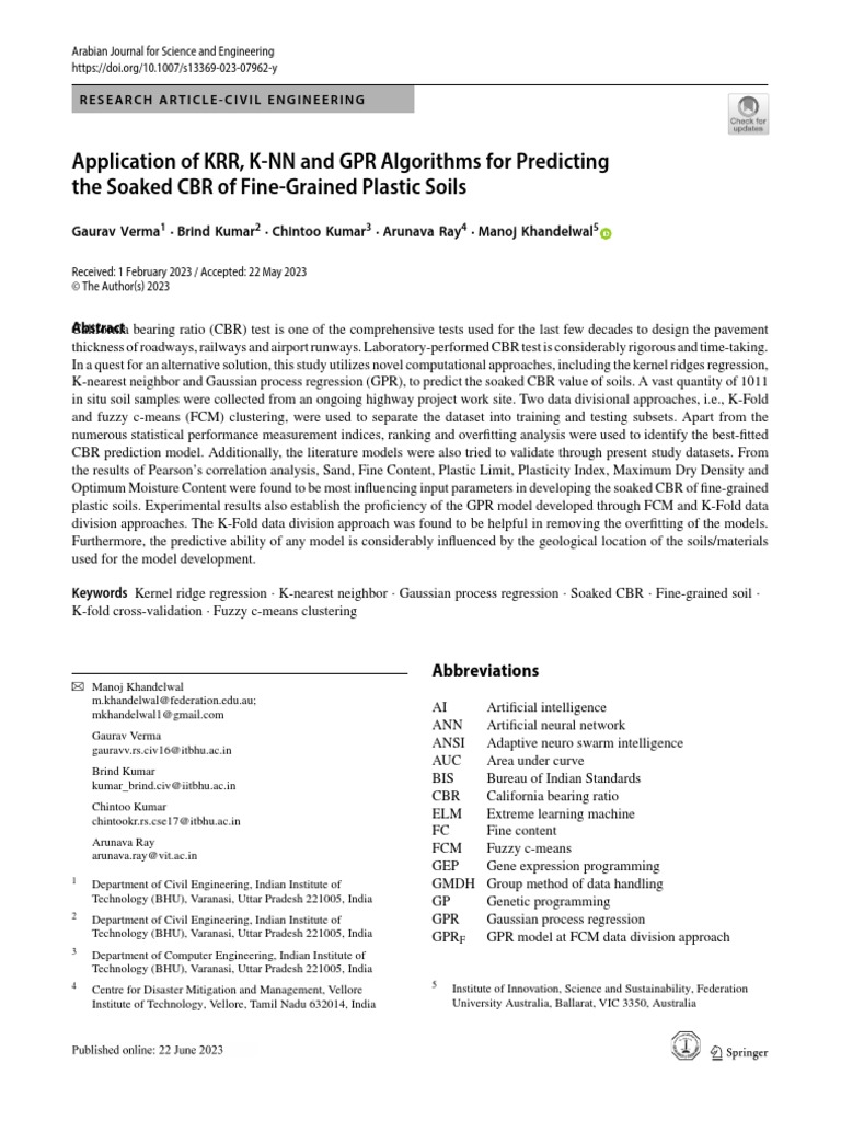 Application of KRR, K-NN and GPR Algorithms | PDF | Machine Learning | Regression Analysis