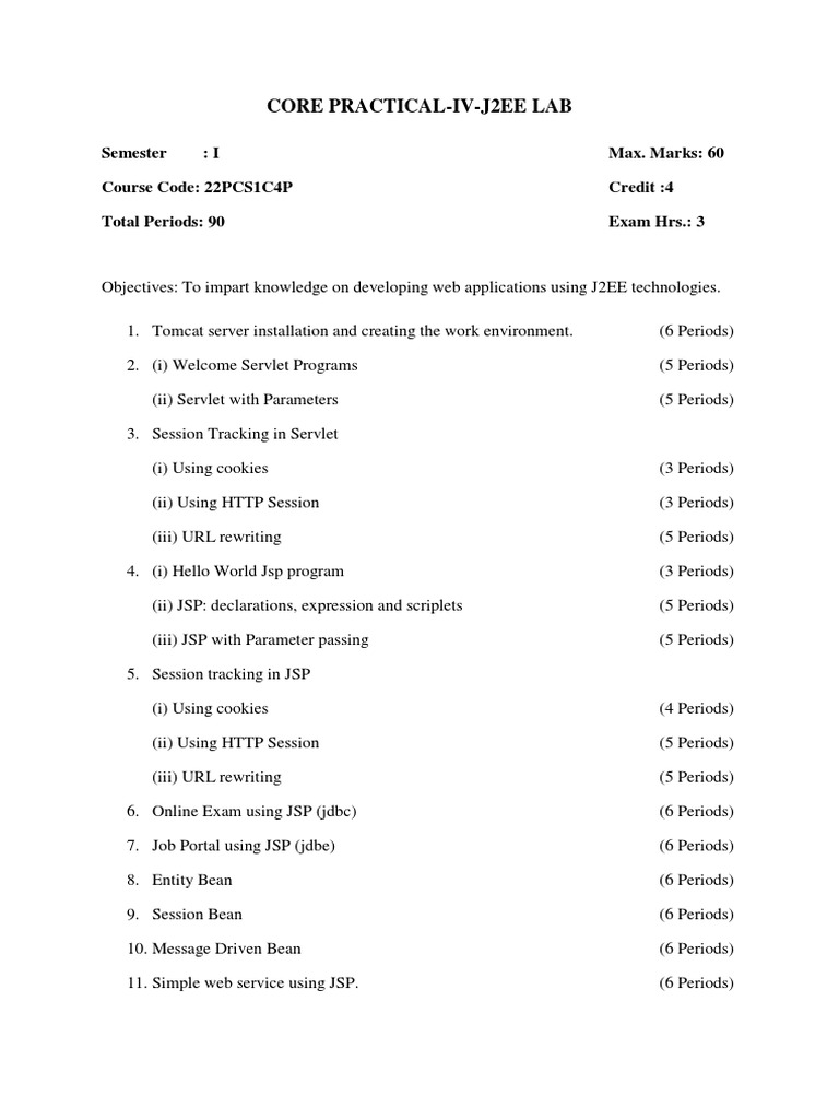 CORE PRACTICAL | PDF