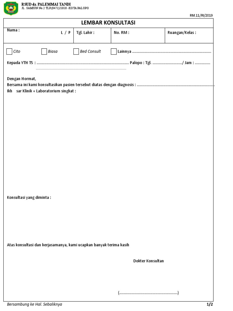 RM 11 Lembar Konsultasi PDF