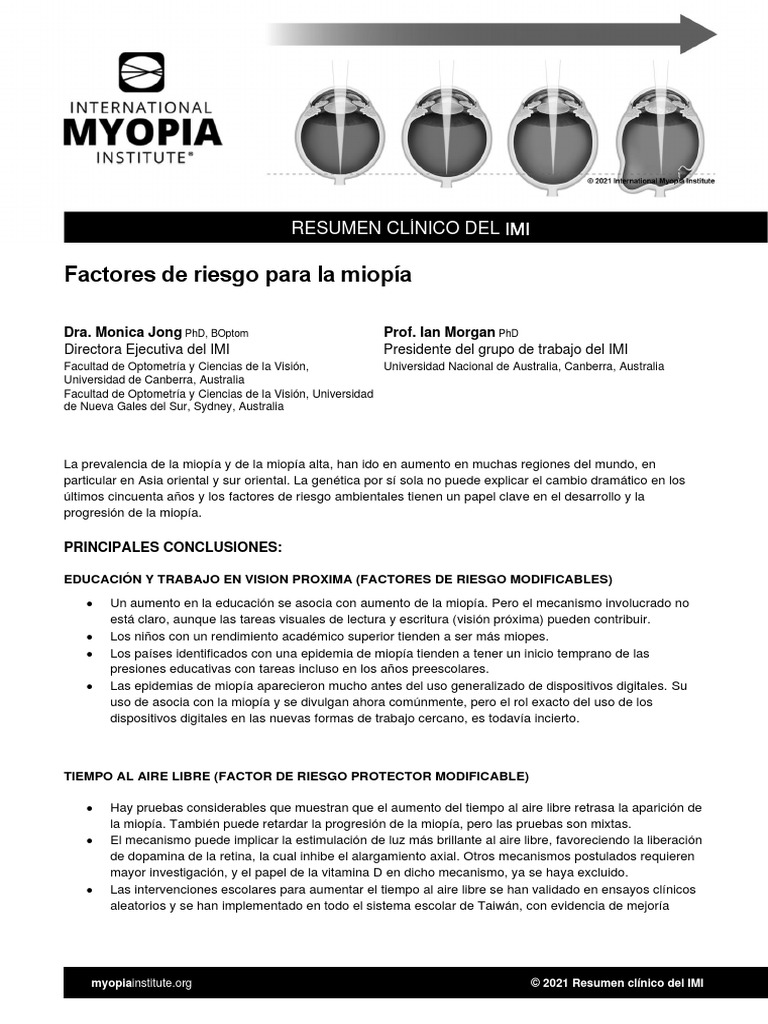 IMI 2021 - Resumen Clinico Del IMI - Factores de Riesgo Risk Factors in ...