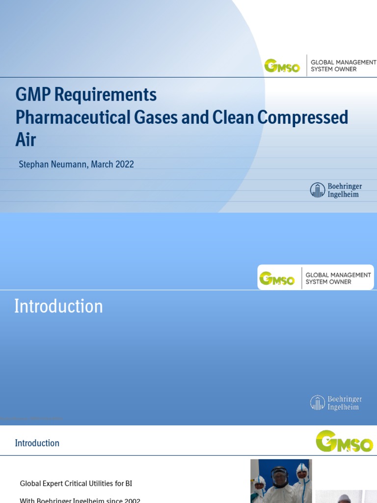 2022 GMP Requirements Gases SN Done | PDF | Verification And Validation ...