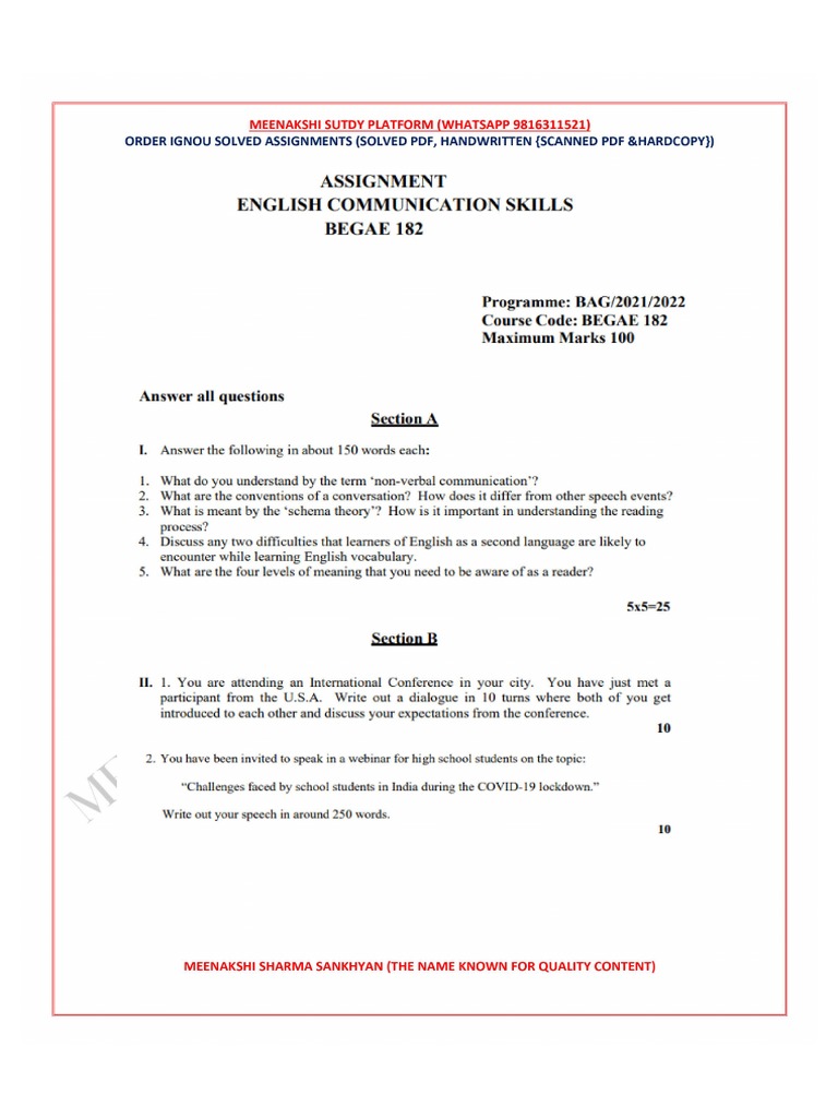 Begae-182 em 2021-22 | PDF
