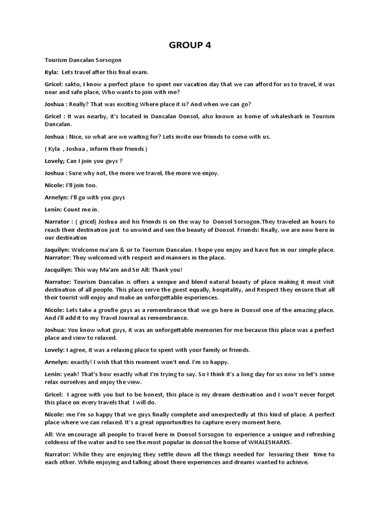 Group 4 | Download Free PDF | Tourism Group 4 | Download Free PDF | Tourism