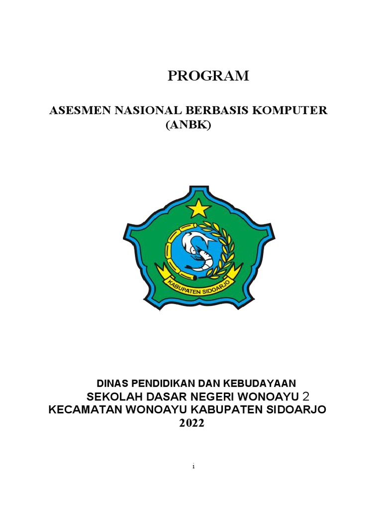Program Kerja ANBK 2022 | PDF