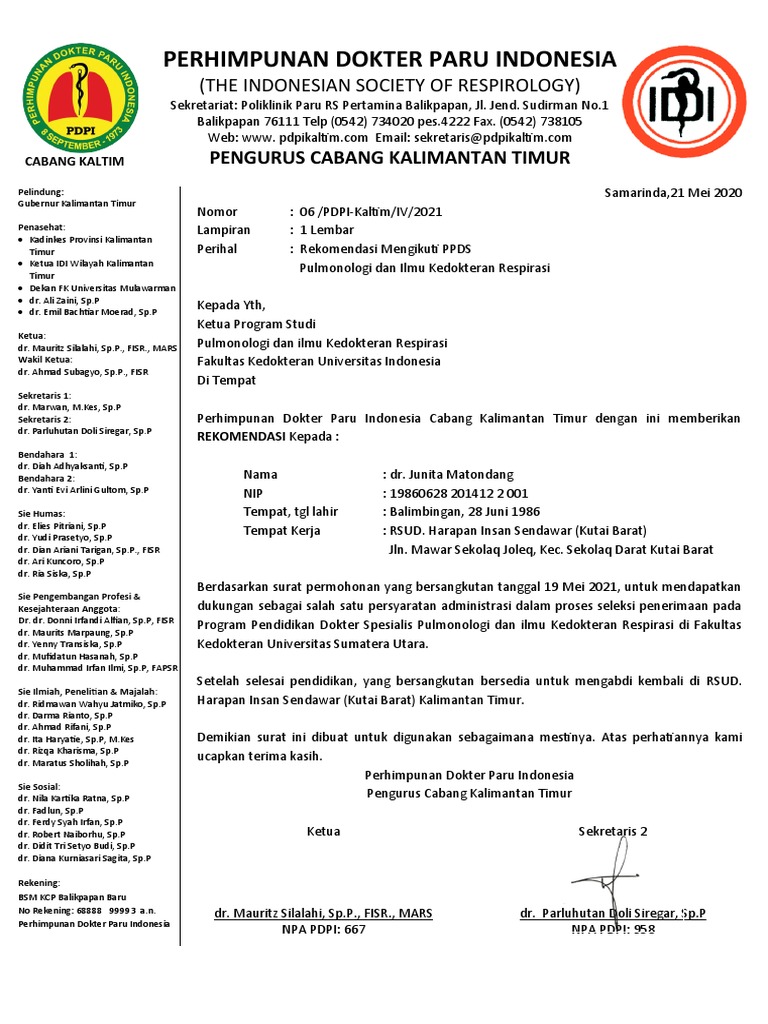 13 Surat STR Pdpi | PDF