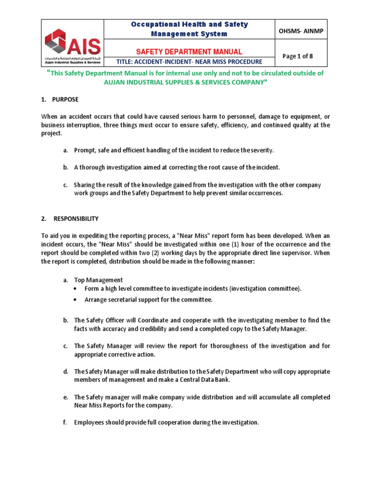 Incident Investigation Program | PDF