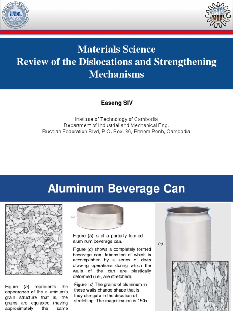 Materials Science: Metal Strengthening | PDF | Dislocation | Deformation (Engineering)