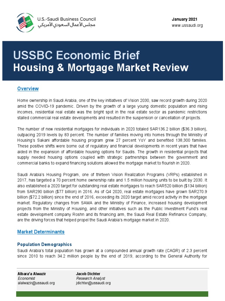 Saudi Housing Market Trends 2020 | PDF