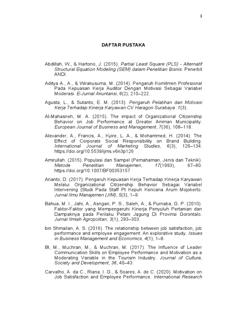 Bibliography on Job Performance Studies | PDF | Career & Growth