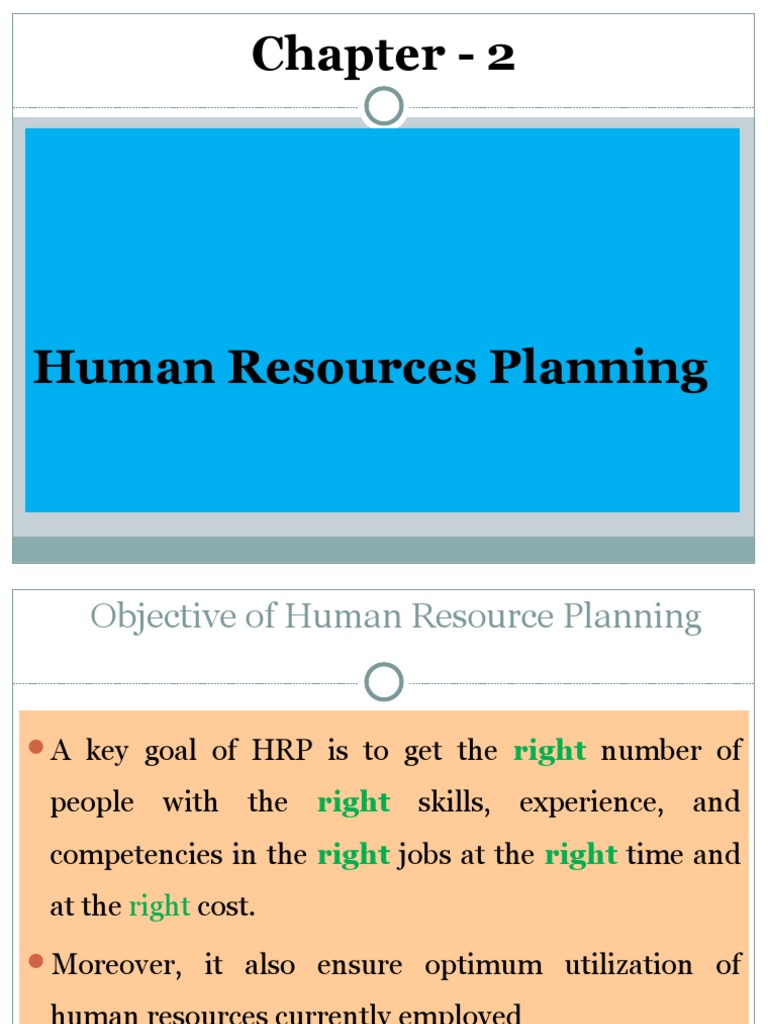 Human Resources Planning Overview | PDF | Business