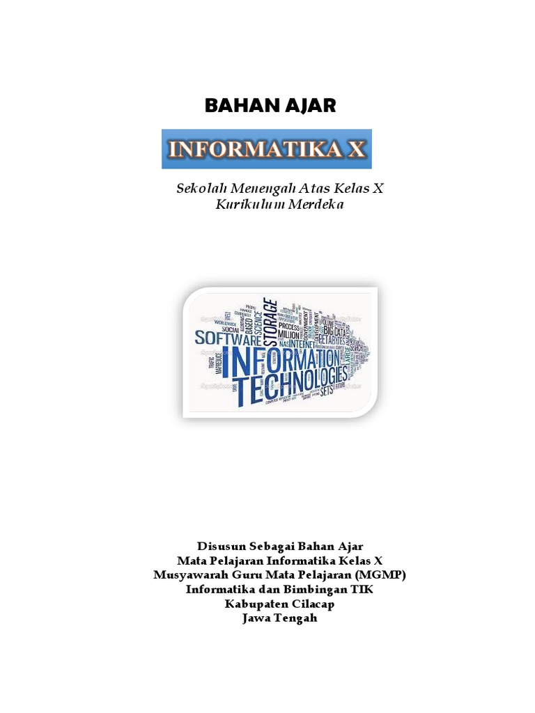 Ruang Lingkup Informatika Kelas X | PDF | Seni | Teknologi & Rekayasa