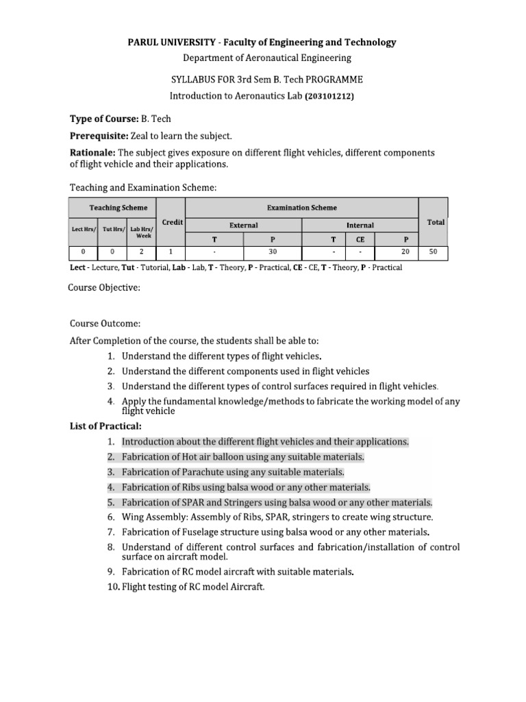 203101212_Introduction to Aeronautics Lab | PDF