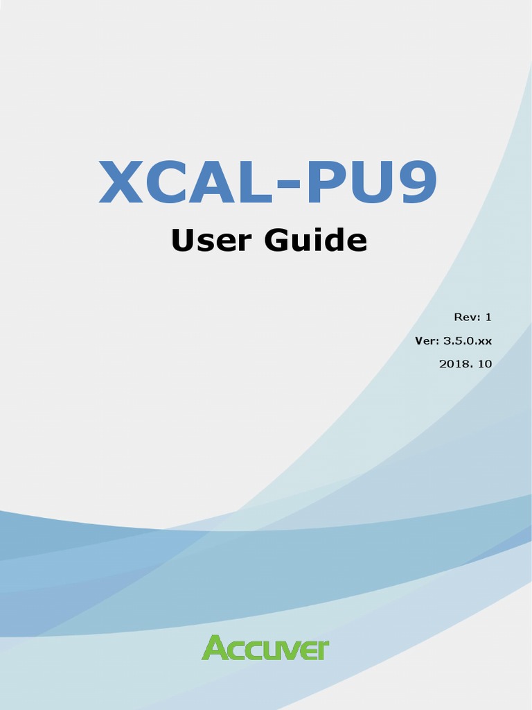 XCAL-PU9 User Guide v3 5 0 XX (Rev1) - 181030 | PDF | High Speed Packet ...