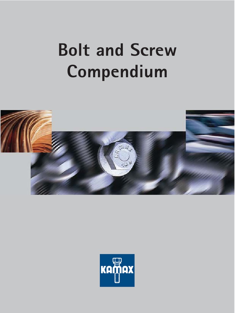 Bolt and Screw Compendium | PDF | Screw | Steel
