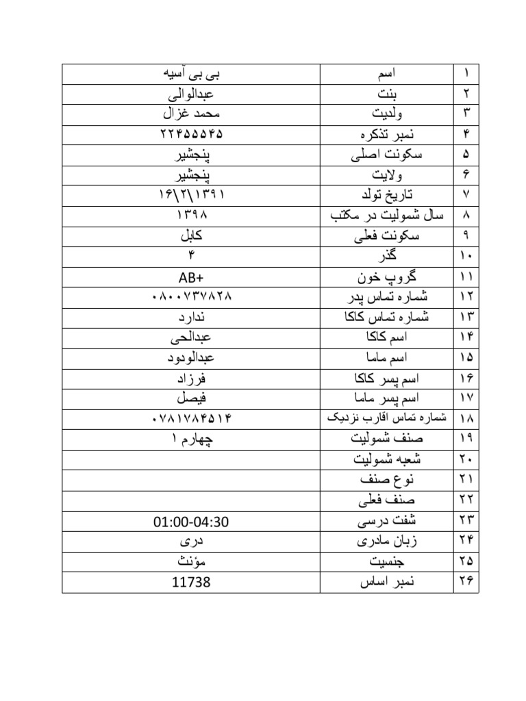 بی بی آسیه | PDF