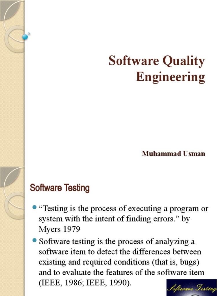 SQE Lecture 6 | PDF | Software Testing | Usability