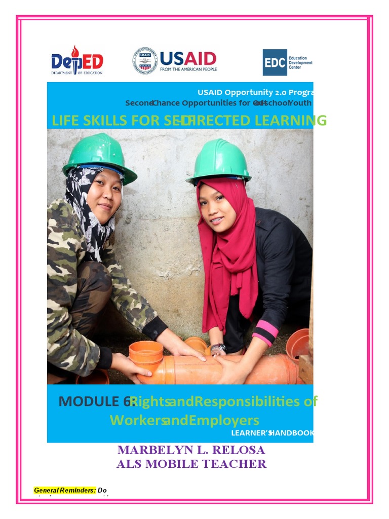 O2 Life Skills - Module 6 - Rights and Responsibilities - Modular - FINAL VERSION 8 13 2020 | PDF