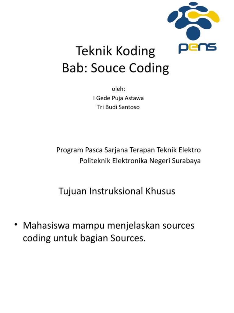 Teknik Koding BAB 1 | PDF
