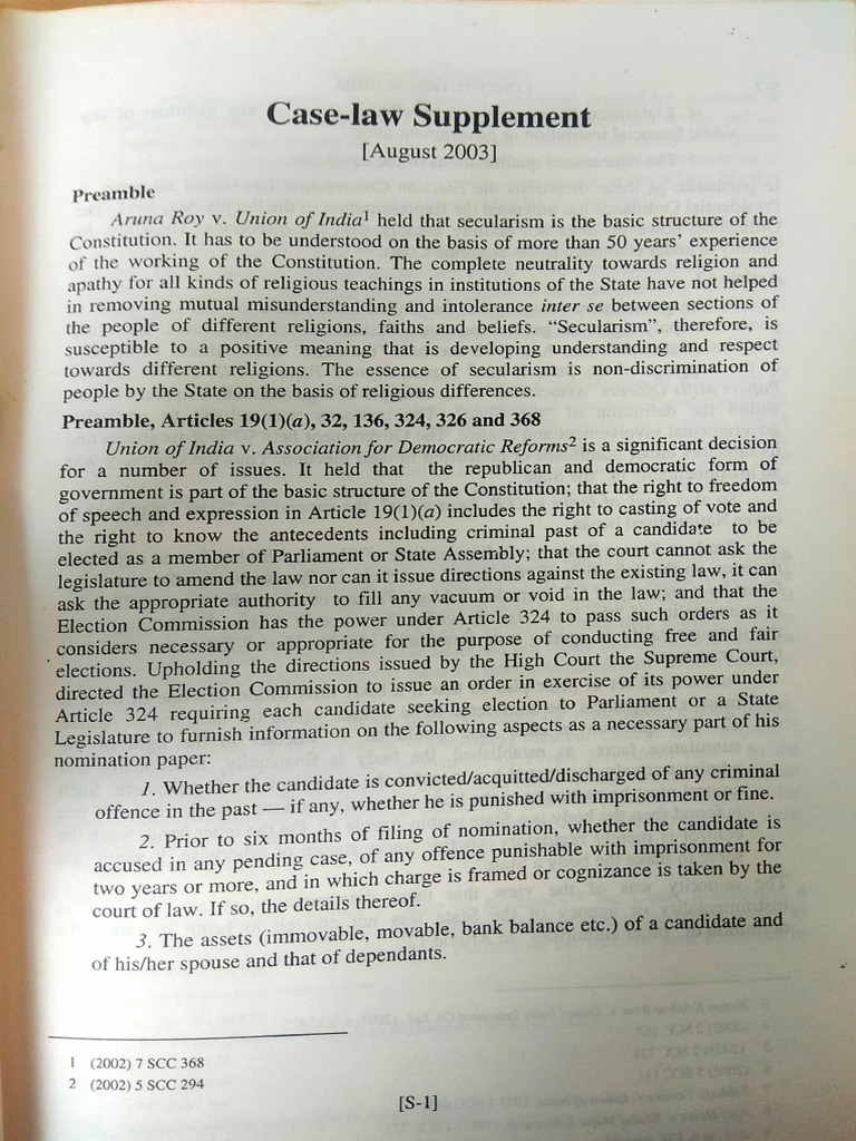 VN Shukla Consti Law Art 12 19 21 32 | PDF