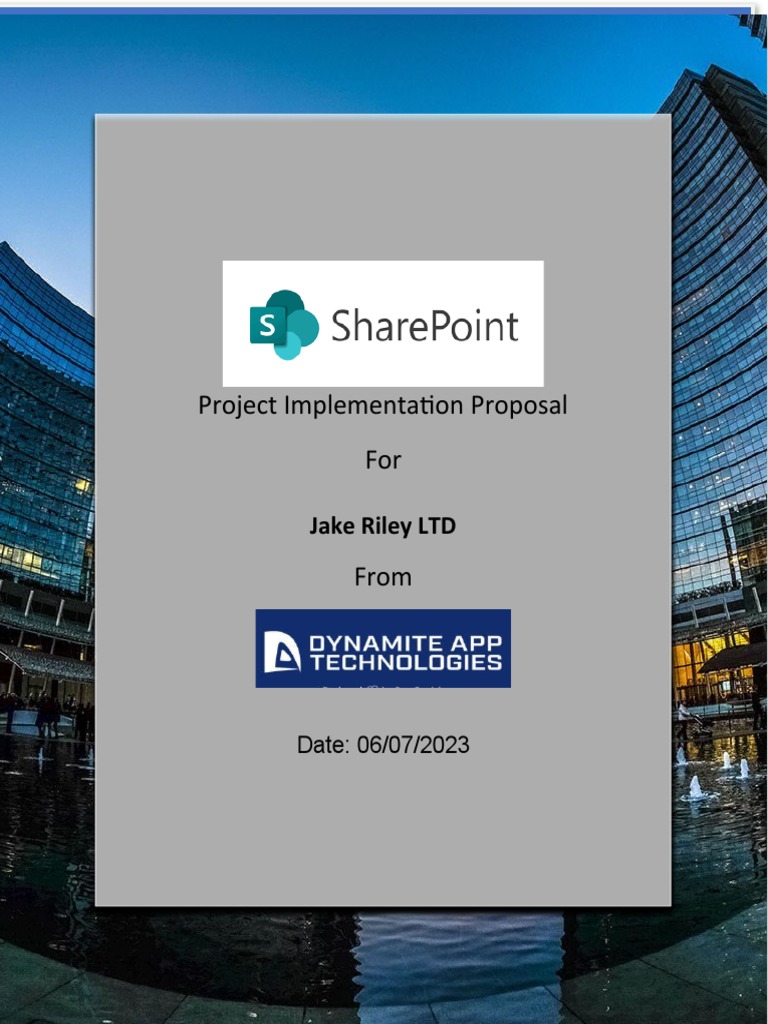 EDMS Project Proposal v1 | PDF | Share Point | Automation