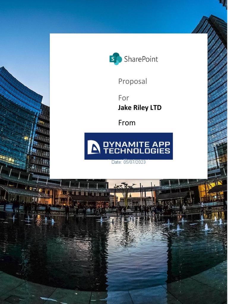 SharePoint Proposal v1.0 | PDF | Share Point | Business Process Management