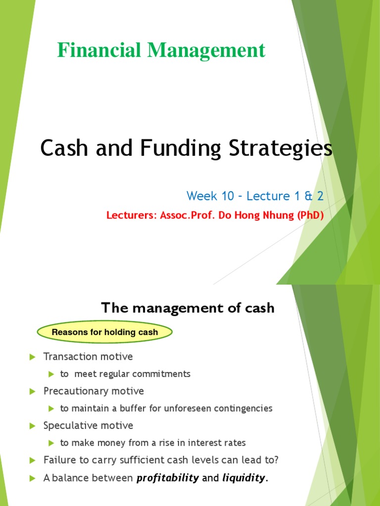 X2 Cash and Funding Strategies - 2023 | PDF