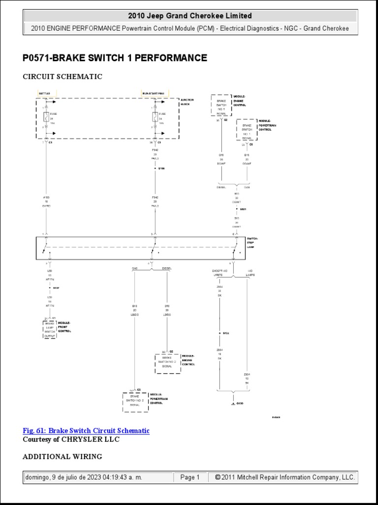 P0571 Brake Switch Diagnostics Guide | PDF | Technology & Engineering