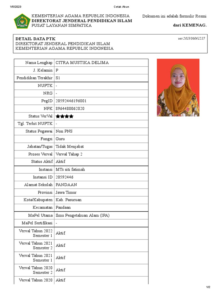 DETAIL PTK CITRA - Compressed | PDF