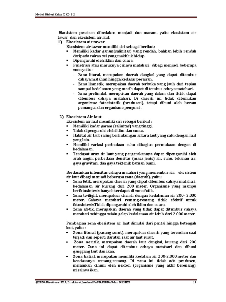 Tipe Ekosistem Drat, Air | PDF