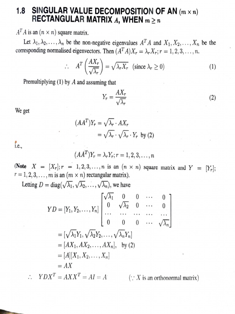 Singular Value Decomposition | PDF