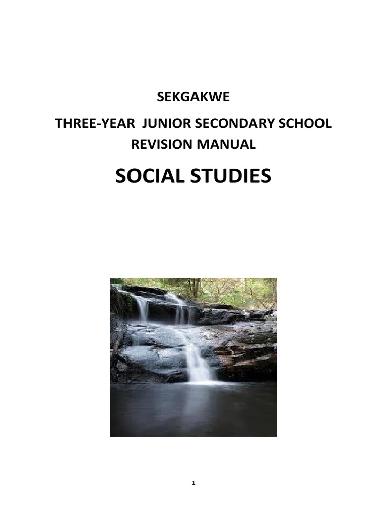 Social Studies Revision Manual | PDF