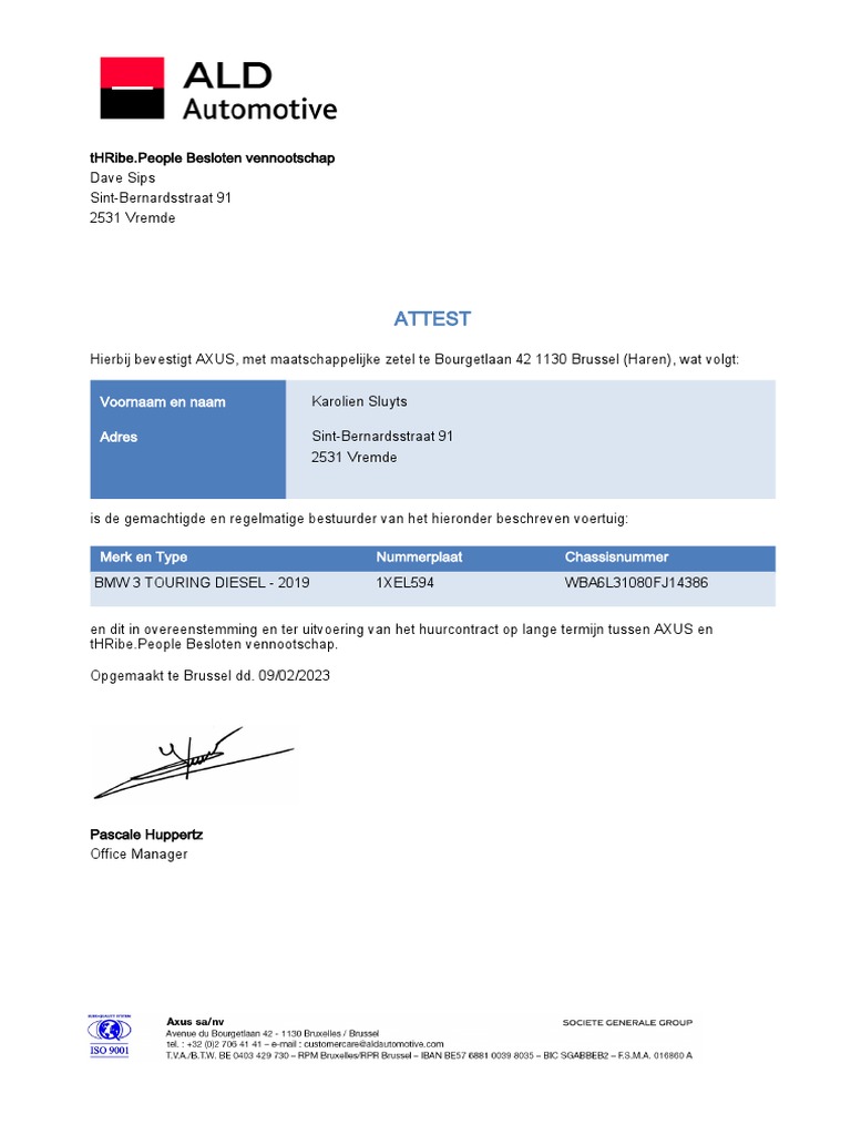 77120712driver Certificate NL | PDF