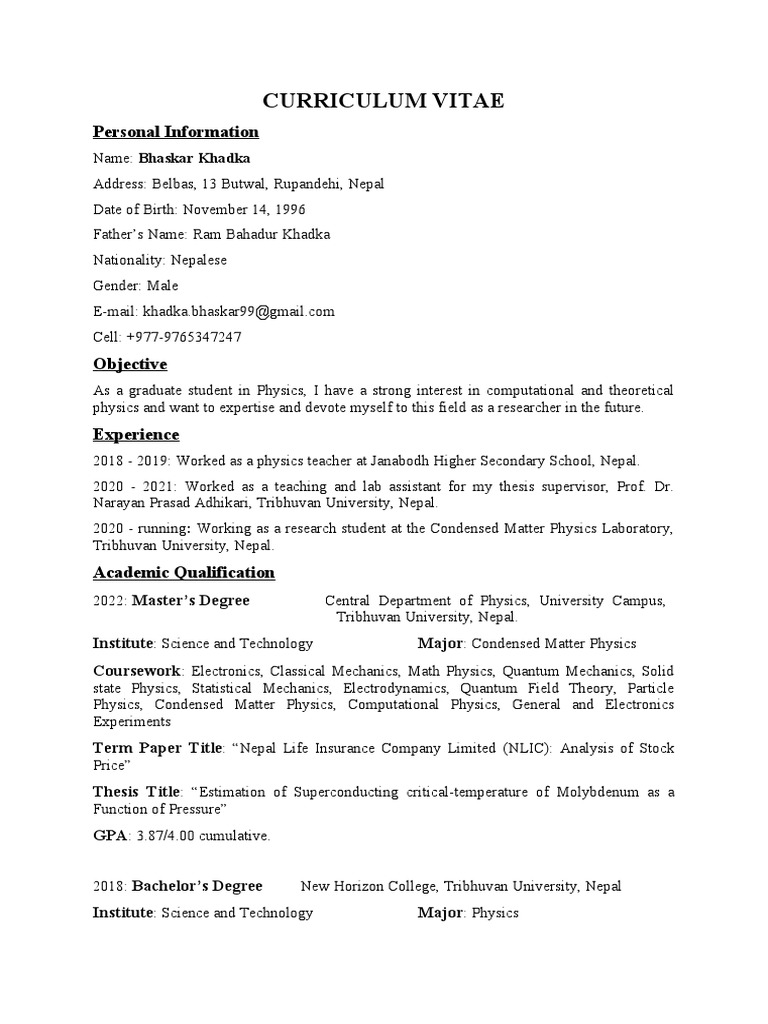 Bhaskar CV | PDF | Science & Mathematics | Technology & Engineering