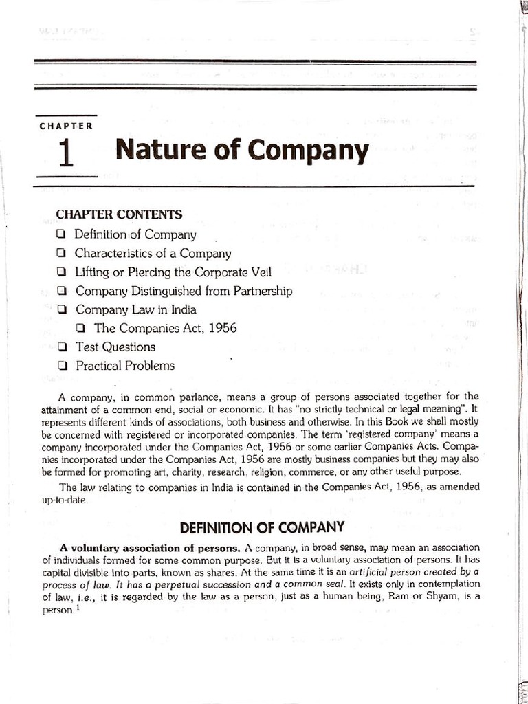 Company Law | PDF
