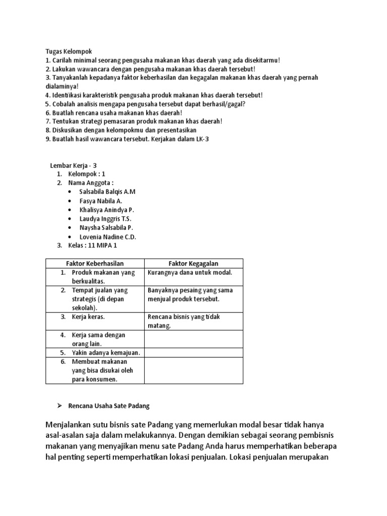 Pkwu Kelompok 1 Xi Mipa 1 | PDF