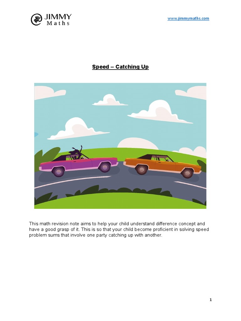 Speed - Catching Up Notes | PDF