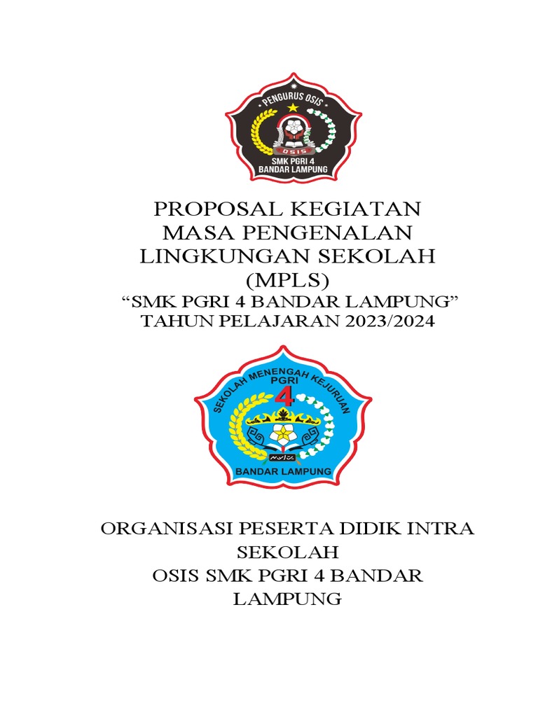 Proposal MPLS SMK PGRI 4 2023/2024 | PDF | Karier & Perkembangan